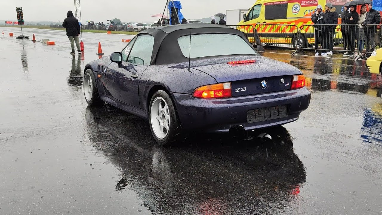 Bmw Z3 M52 Turbo Drag Race! Crazy Wet Weather🤪 - YouTube