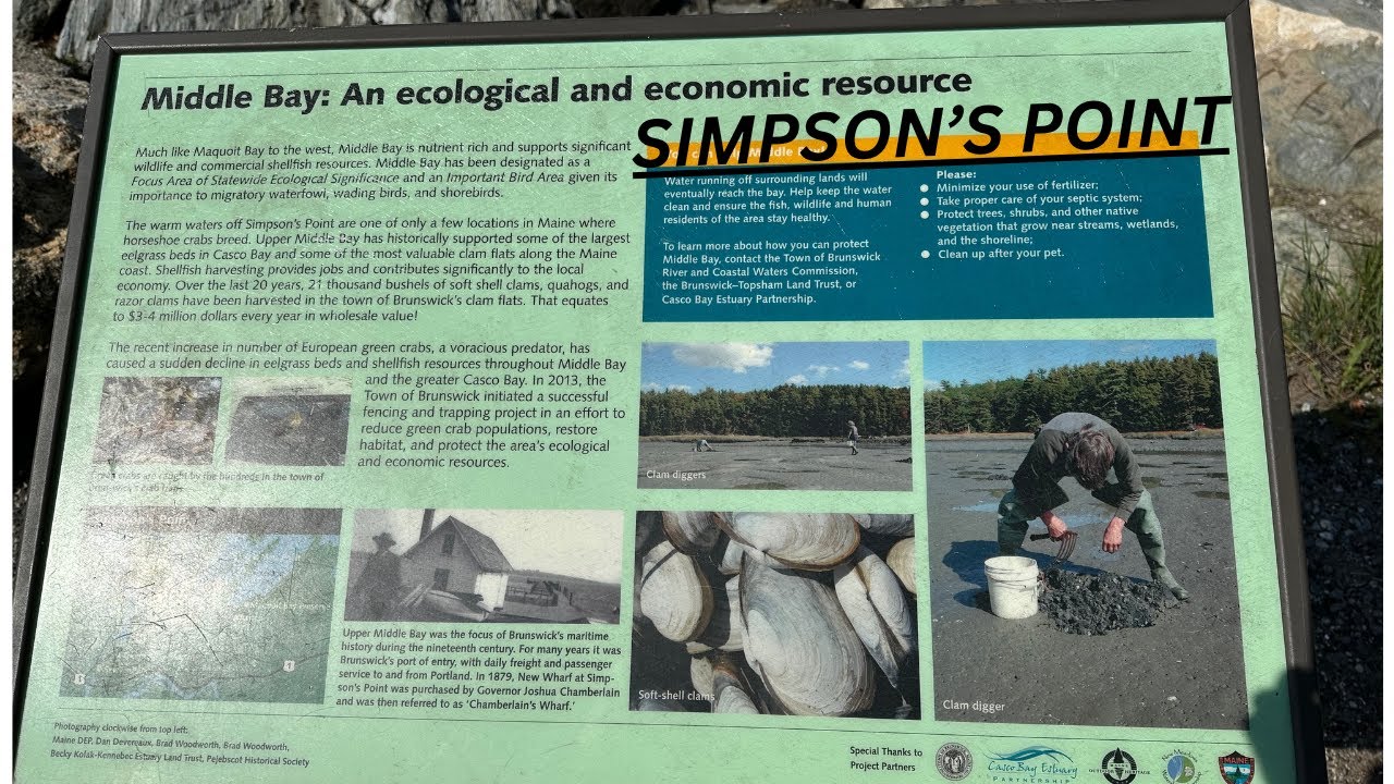 Simpson's Point, Brunswick, Maine. - YouTube
