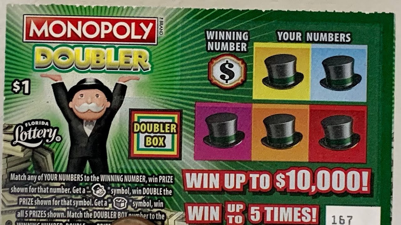 FL LOTTERY $1 MONOPOLY DOUBLER - YouTube