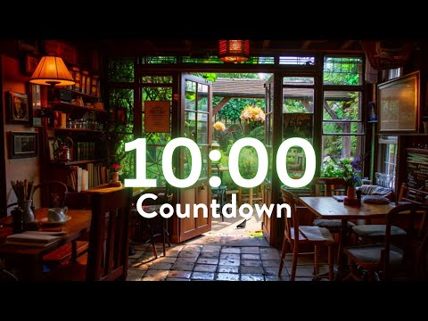 10 MINUTE TIMER - Rainy Day Jazz Cafe Timer for Focus and Relaxation