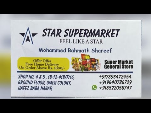 STAR SUPER MARKET GRAND OPENING