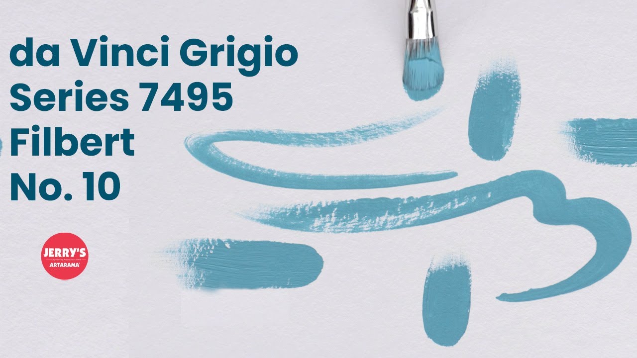 Grigio Filberts - New Wave Synthetic Brushes by da Vinci - YouTube