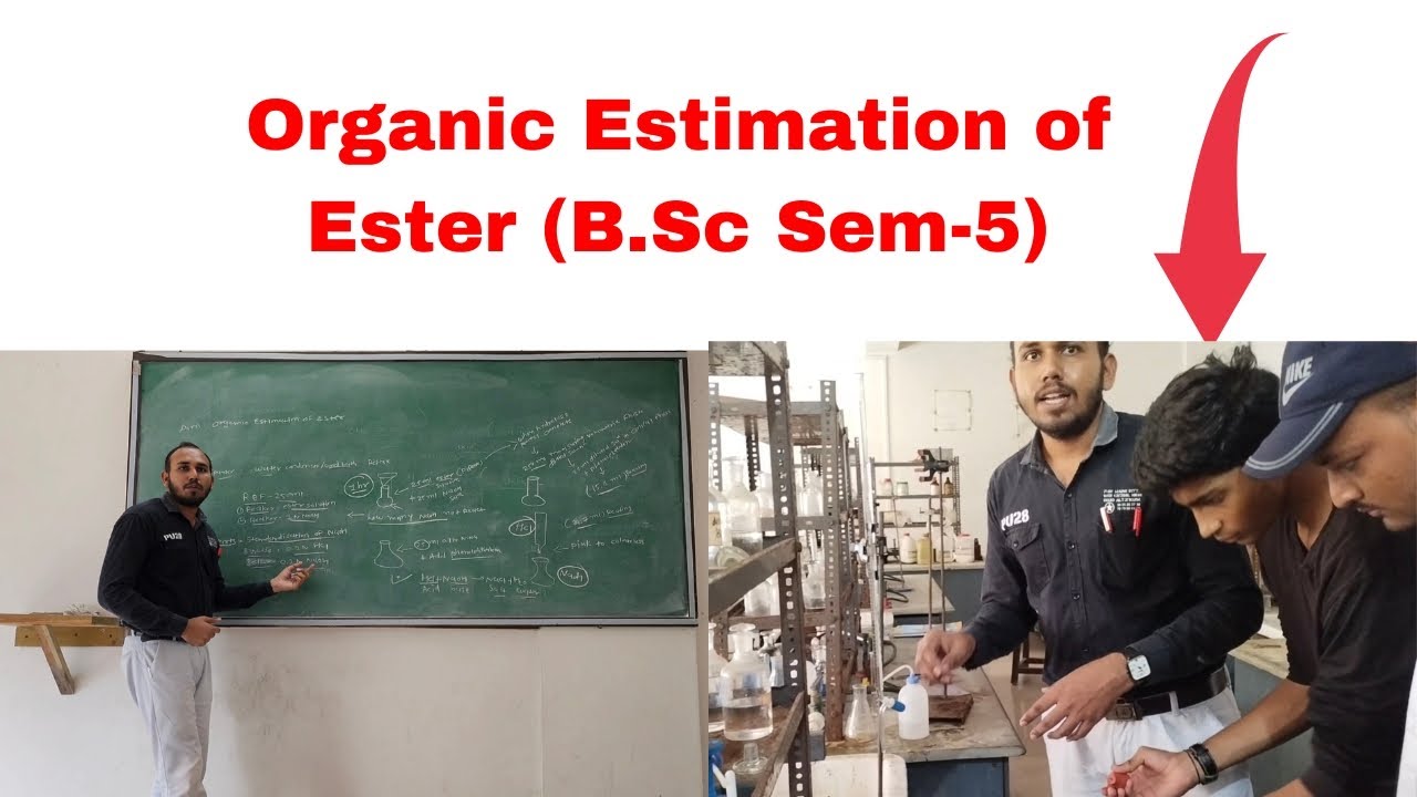 "Organic Estimation of Ester: Practical Video | BSc Semester 5 | Chemistry Lab Experiment" - YouTube