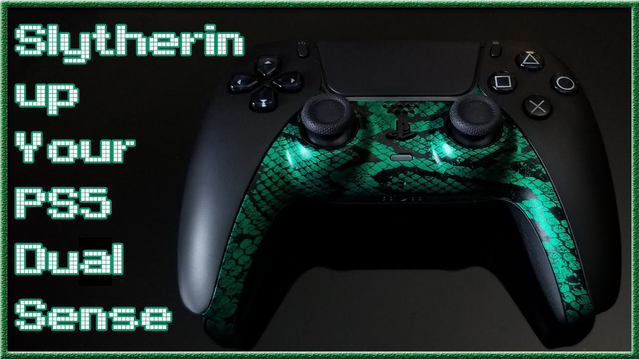 Custom ps5 controller face plate. snake skin dual sense. - YouTube