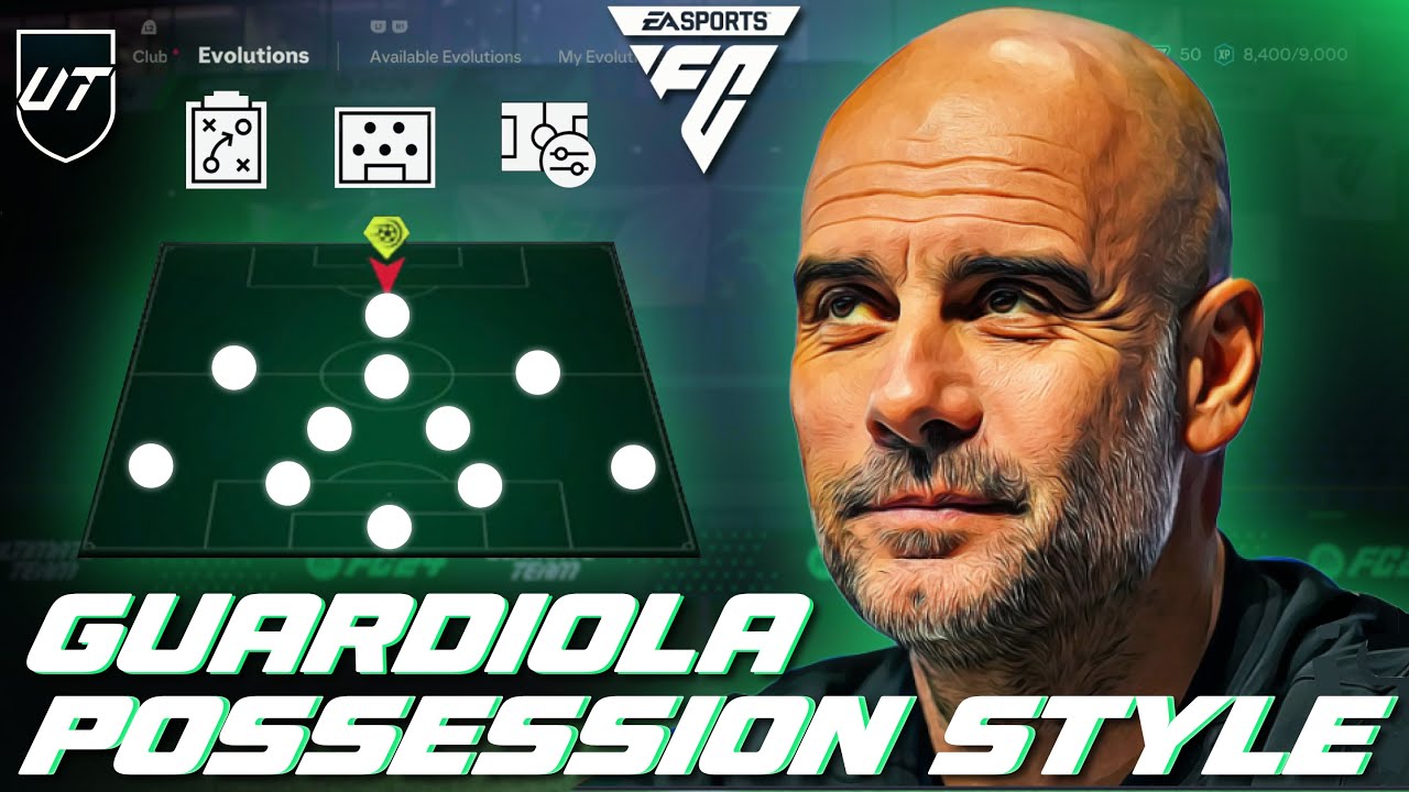 Pep Guardiola 4-2-3-1 | 60%+ Poss and 91% Win Rate | EA FC 24 CUSTOM ...
