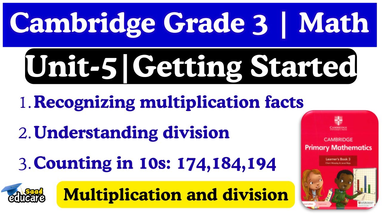 Cambridge Primary Mathematics Grade 3 | Unit 5 Multiplication ...