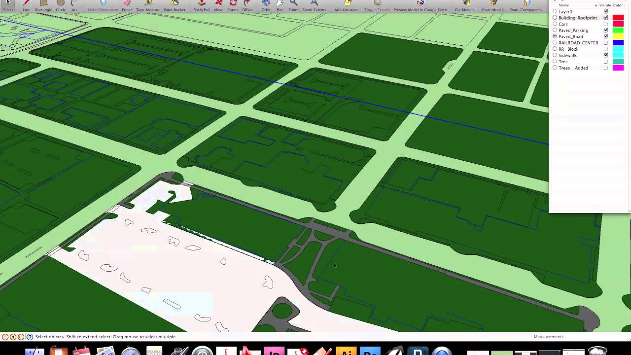 Basic Sketchup Site Model from AutoCAD - YouTube