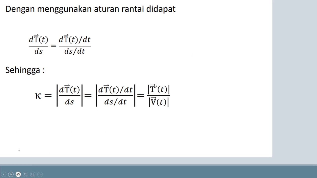 Review Materi Kalkulus Vektor Sebelum UTS (Kelengkungan Kurva) - YouTube