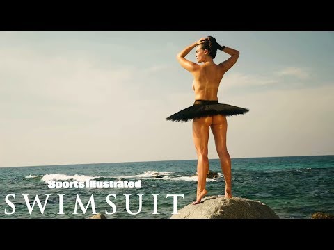 Myla Dalbesio Balances on Rocks Wearing Only a Tutu| CANDIDS | Sports Illustrated Swimsuit