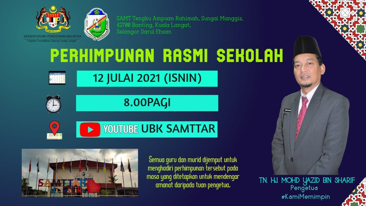 PERHIMPUNAN RASMI SEKOLAH@SAMTTAR - YouTube