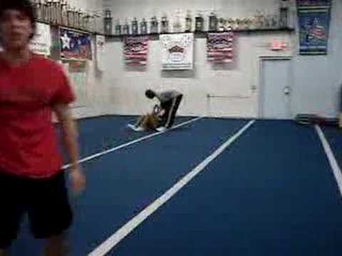 pants fall off while cheerleading