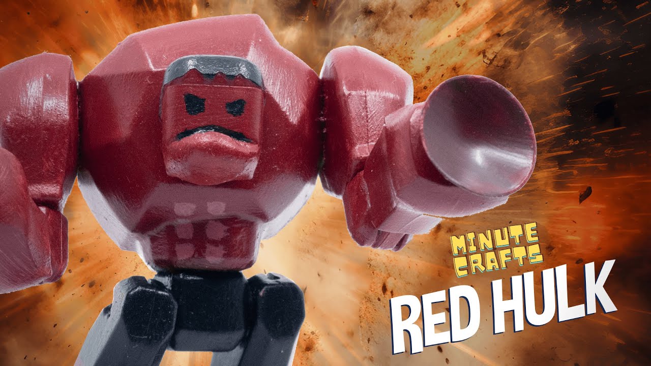 💥 SMASH your way into action with this epic Red Hulk craft! 💪🔥 - YouTube