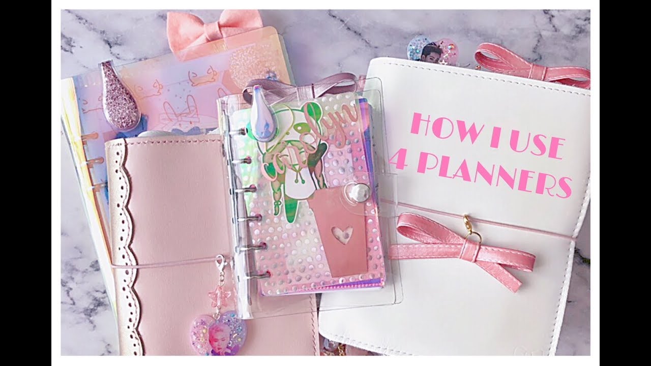 HOW I USE 4 PLANNERS | Pocket Rings, A6 Rings, PW Rings, A5 - YouTube