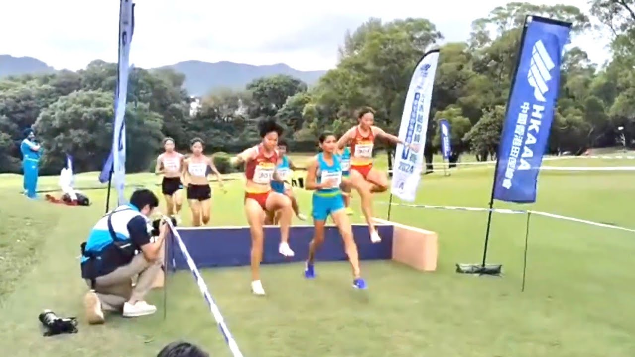 中國隊 李媛 房雨嘉 @ 亞洲越野錦標賽2024 6km Women's Cross Country U20 17th Asian Cross ...