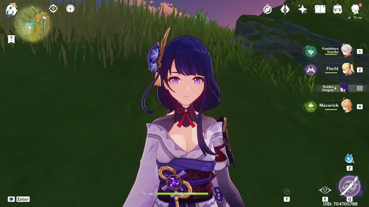 Raiden's Idle Animation | Genshin Impact - YouTube