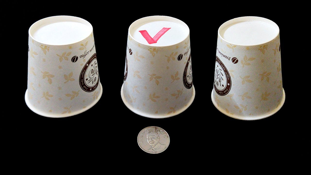 New Magic Trick with Coin and Cups - YouTube