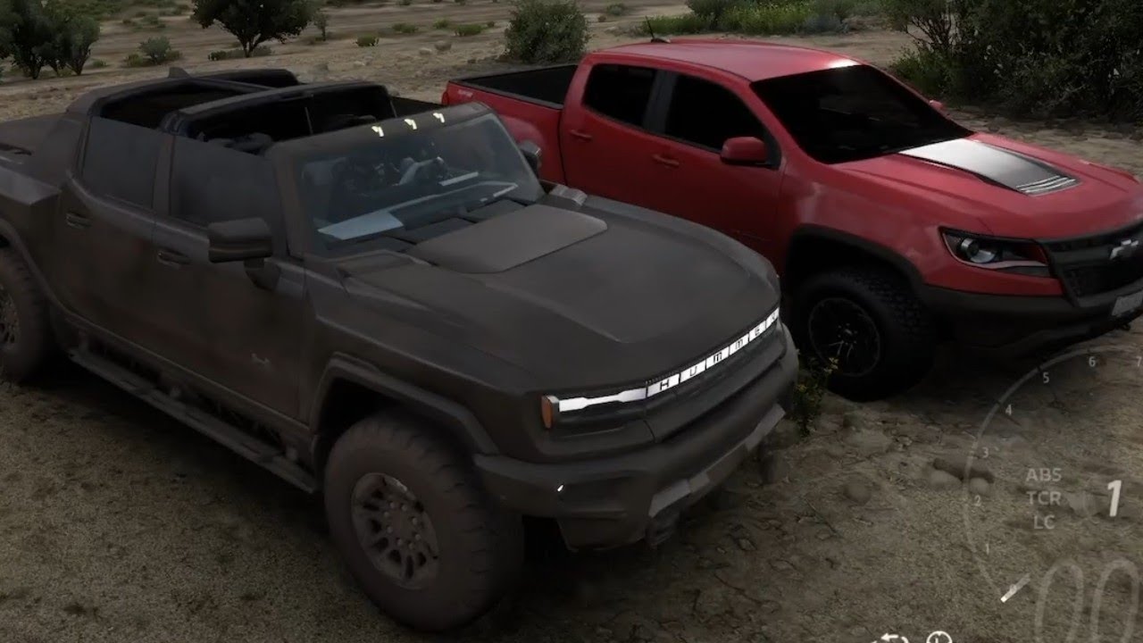 forzahorizon5 barbie_movie_e_hummer_ev pickup_gmc game play - YouTube