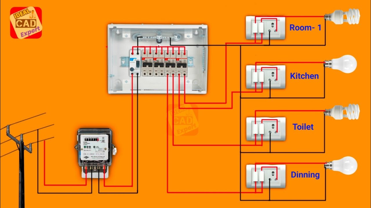 House Wiring MBC Box Connection | DB Box Connection Kaise Kare | MCB Box Wiring Connection - YouTube