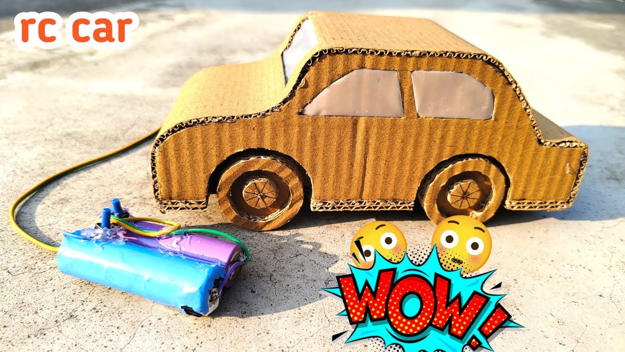 how to make rc car || how to make racing car with cardboard - YouTube