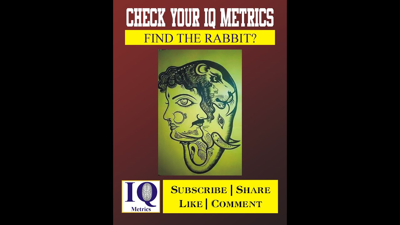 Optical Illusion Challenge: Find the rabbit? | IQ Test | Eye Test | IQ ...
