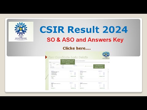 CSIR Answer key Download 2023-24 | #reuslt | #answerkey #result #csir # ...