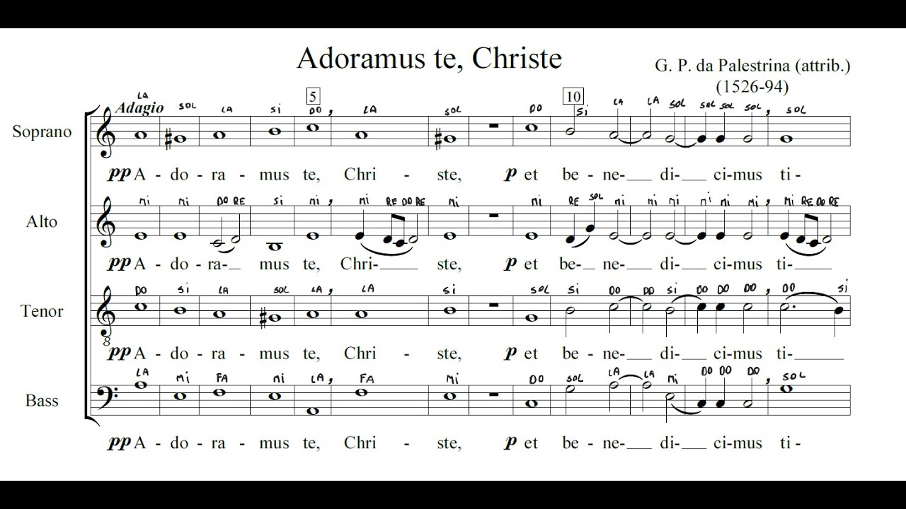 03 - Adoramus te, Christe - G. P. da Palestrina - Tenor - YouTube