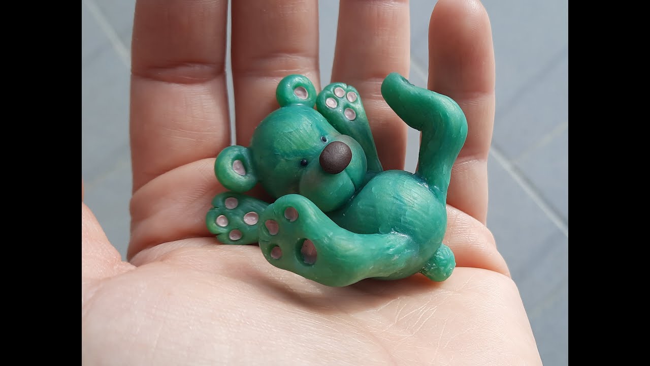 Tutorial orsetto fimo / polymer clay bear - YouTube