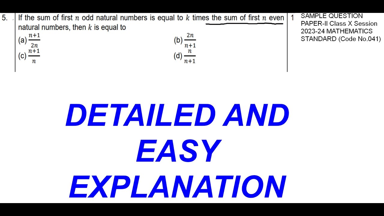 If The Sum Of First Odd Natural Numbers Is Equal To Times The Sum if-the-sum-of-first-odd-natural-numbers-is-equal-to-times-the-sum