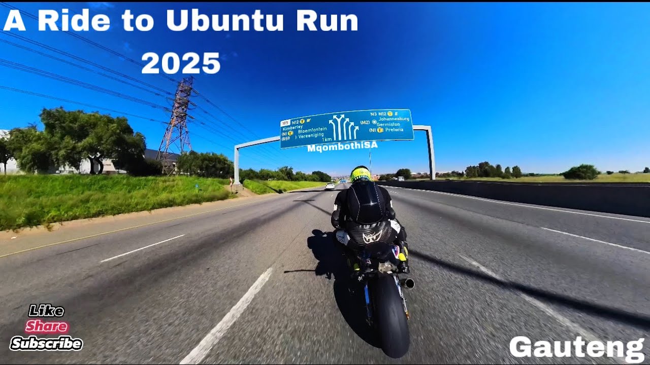 Ride to Ubuntu run 2025 in Fourways Gauteng province - YouTube