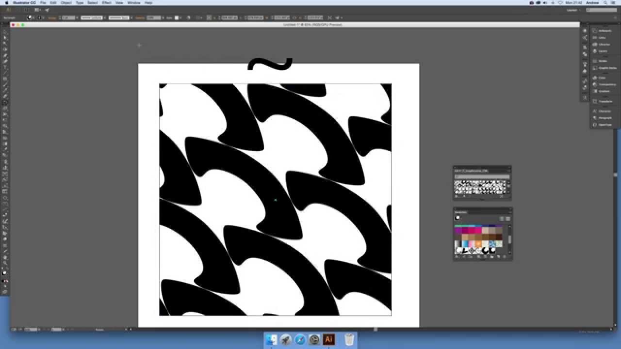 Rotate Pattern Swatches Via The Tools In Illustrator | How To Tutorial ...