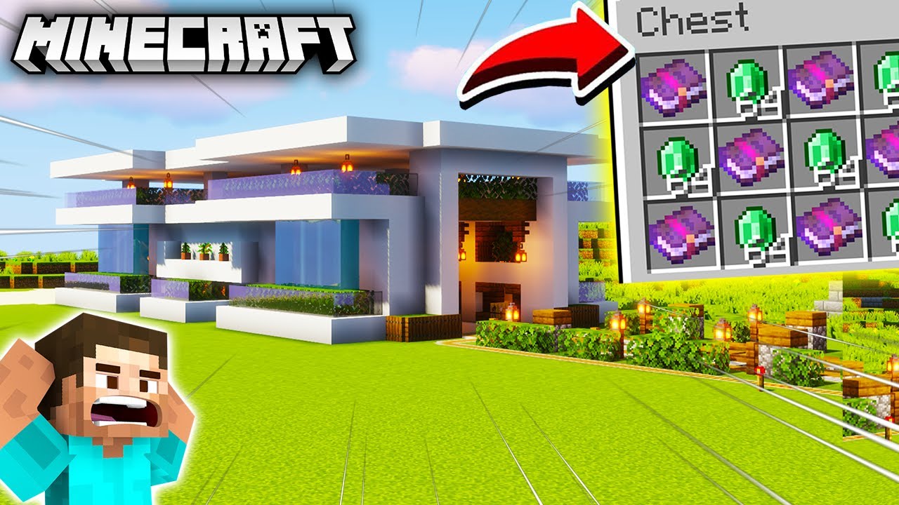 I Made An EPIC MODERN Villager Trading Hall | Minecraft Gameplay #14 ...