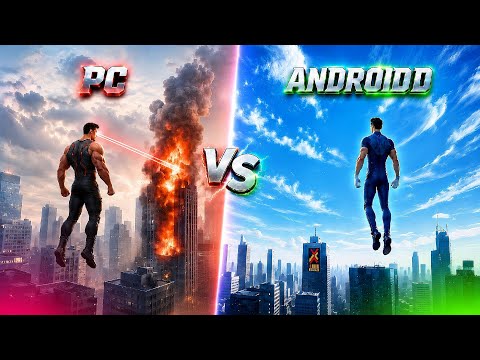 🔥Undefeated PC vs Android Comparison 😱 | Superman Mobile Copy VS Original ?