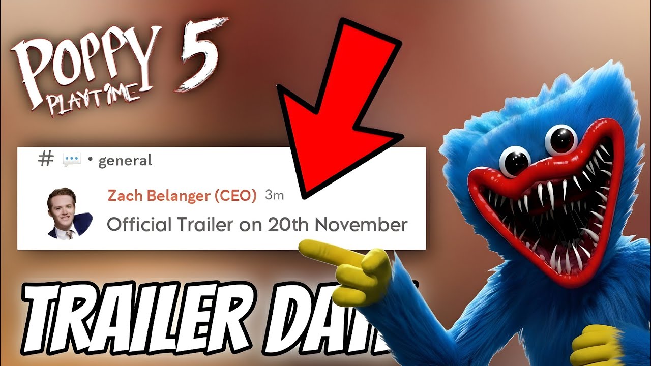 FINALLY - POPPY PLAYTIME CHAPTER 5 TRAILER DATE REVEALED!!!!? 🤩- POPPY ...
