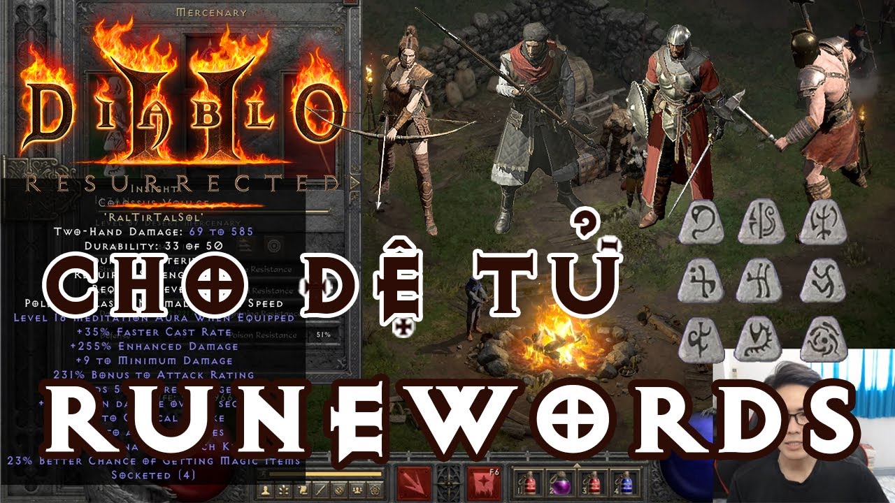 Diablo II Resurrected - Runewords Cho Đệ Tử - YouTube