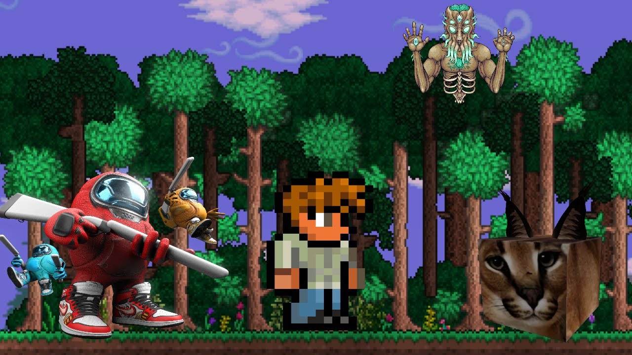 Terraria but I download random mod - YouTube
