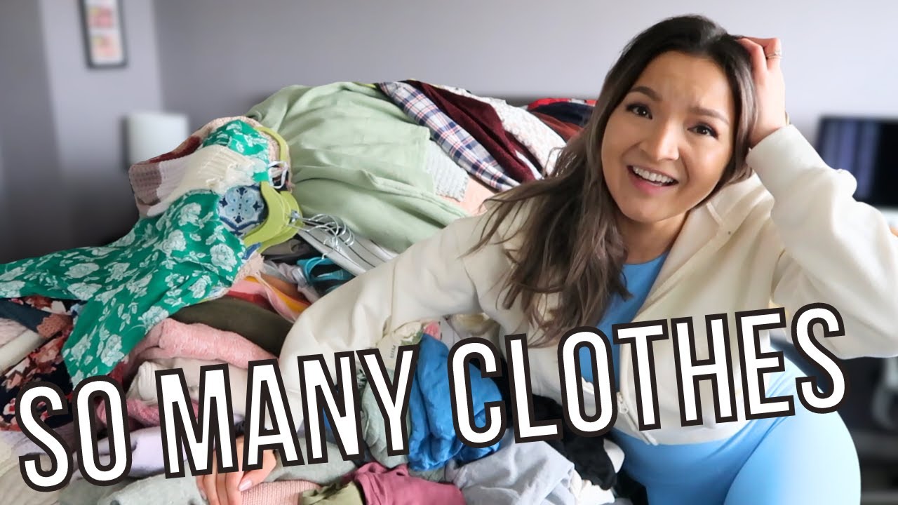 Getting rid of all of my clothes... EXTREME Closet Clear Out 2024 - YouTube