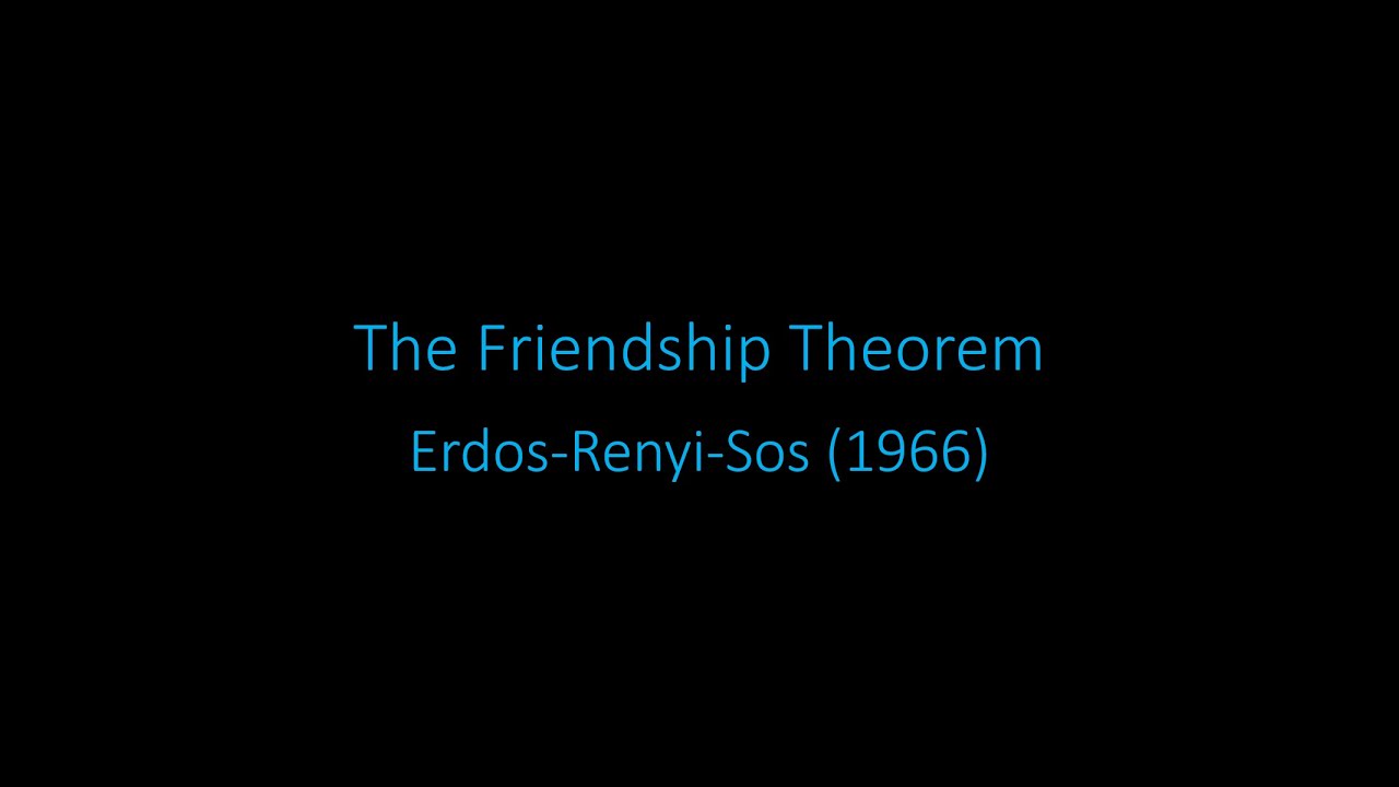 The Friendship Theorem: Statement and Proof - YouTube