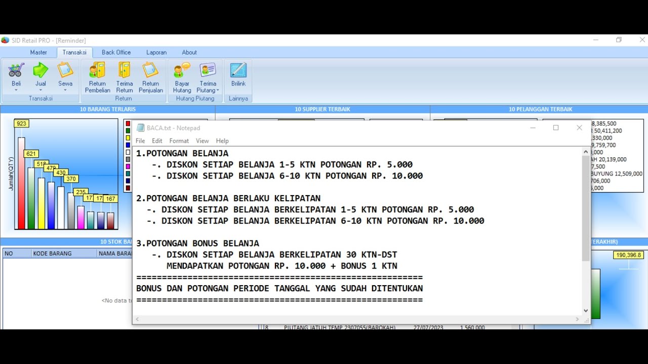 TUTORIAL LENGKAP CARA MEMBUAT HARGA BERTINGKAT PADA APLIKASI KASIR SID RETAIL PRO - YouTube