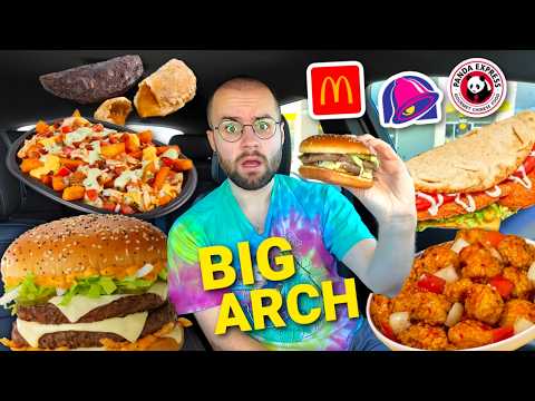 Trying Every NEW Fast Food Item (McDonald's Big Arch, Taco Bell, Panda Express) - Ma’am VS Menu