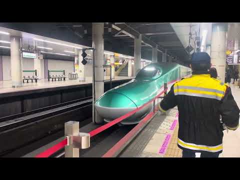 E5系仙セシU36編成はやぶさ19号新函館北斗行き上野駅発車 Hayabusa No.19 Bound For Shin-Hakodate-hokuto - YouTube