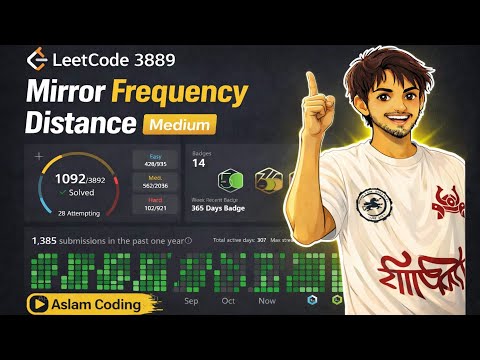 LeetCode 3889 | Mirror Frequency Distance (Medium) 🔥 | Weekly Contest ...