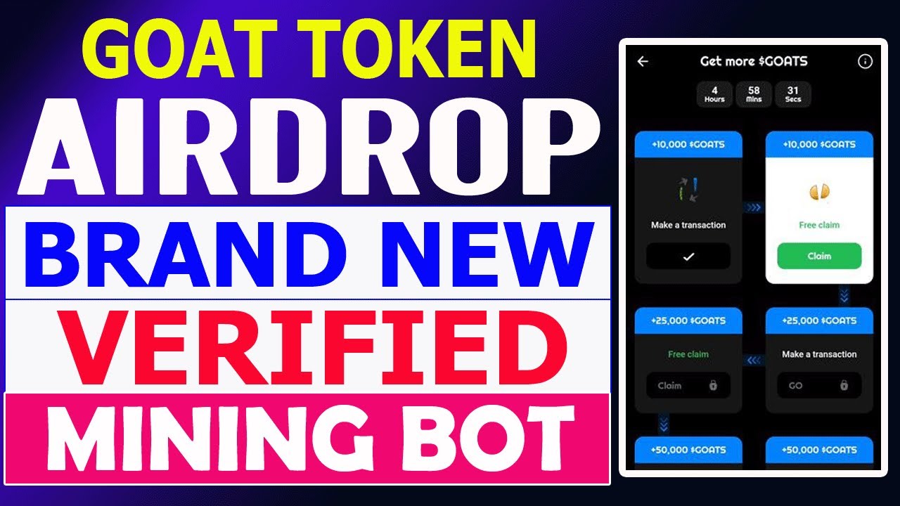 GOATs Token Airdrop - Same as DOGS Token | Don't Miss - YouTube