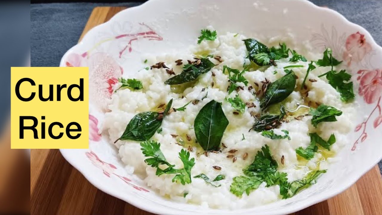 Curd Rice Recipe | Curd Rice | Quick Rice Recipe | @Cookwithshab - YouTube