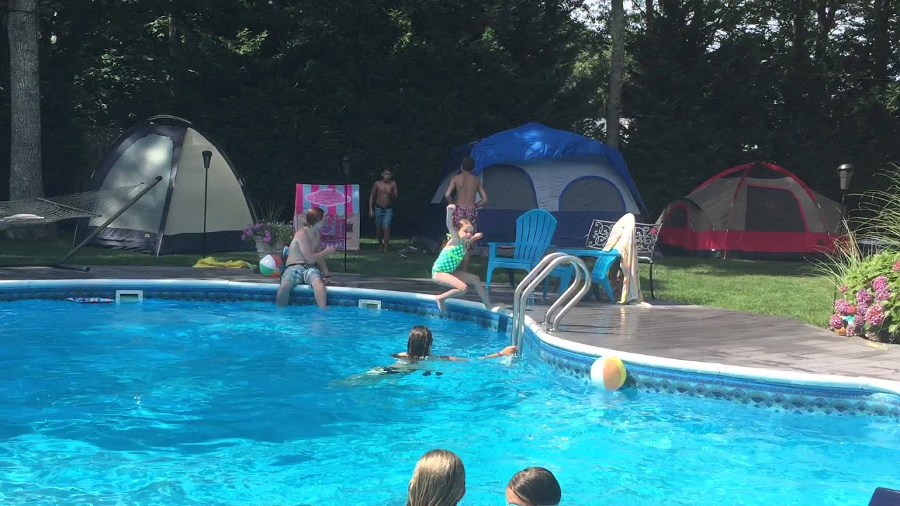 Sullivan Family Reunion Pool Fun #1 - YouTube