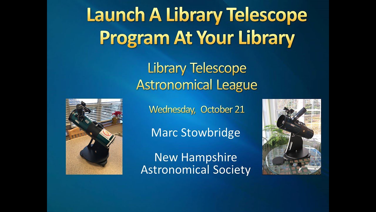 Launch a Library Telescope Program at Your Library - YouTube