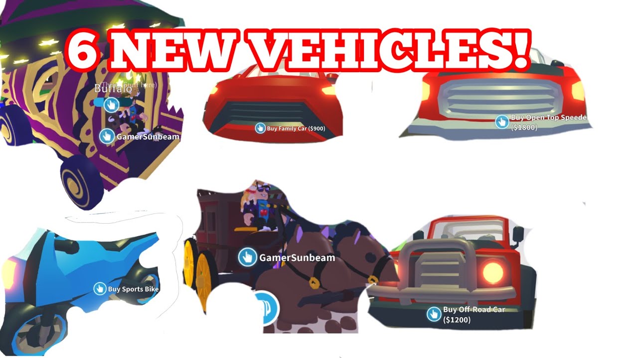 NEW WIZARD CARAVAN, HORSE CARRIAGE AND MORE NEW VEHICLES! (Roblox Adopt ...