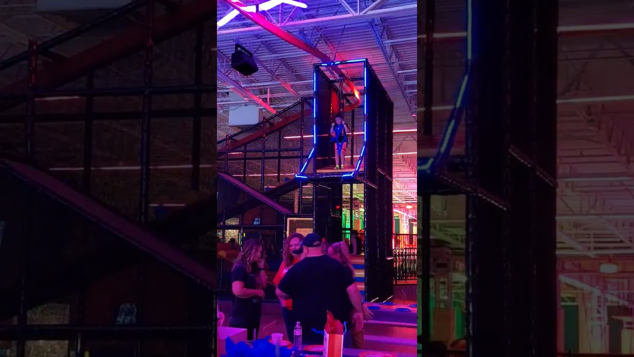 Zipline at Urban Air - YouTube