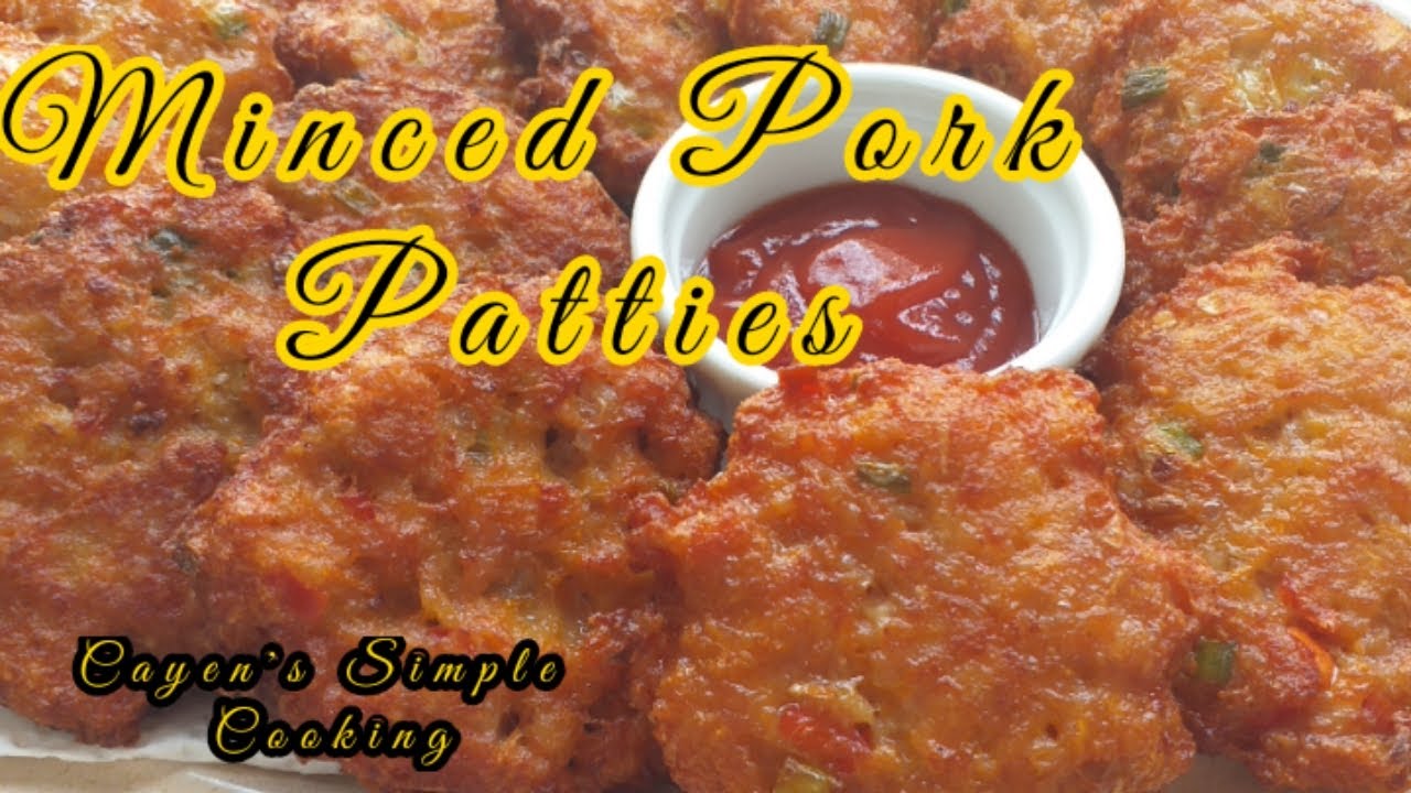 How to make Minced Pork Patties/ Homemade Pork Patties Recipe - YouTube