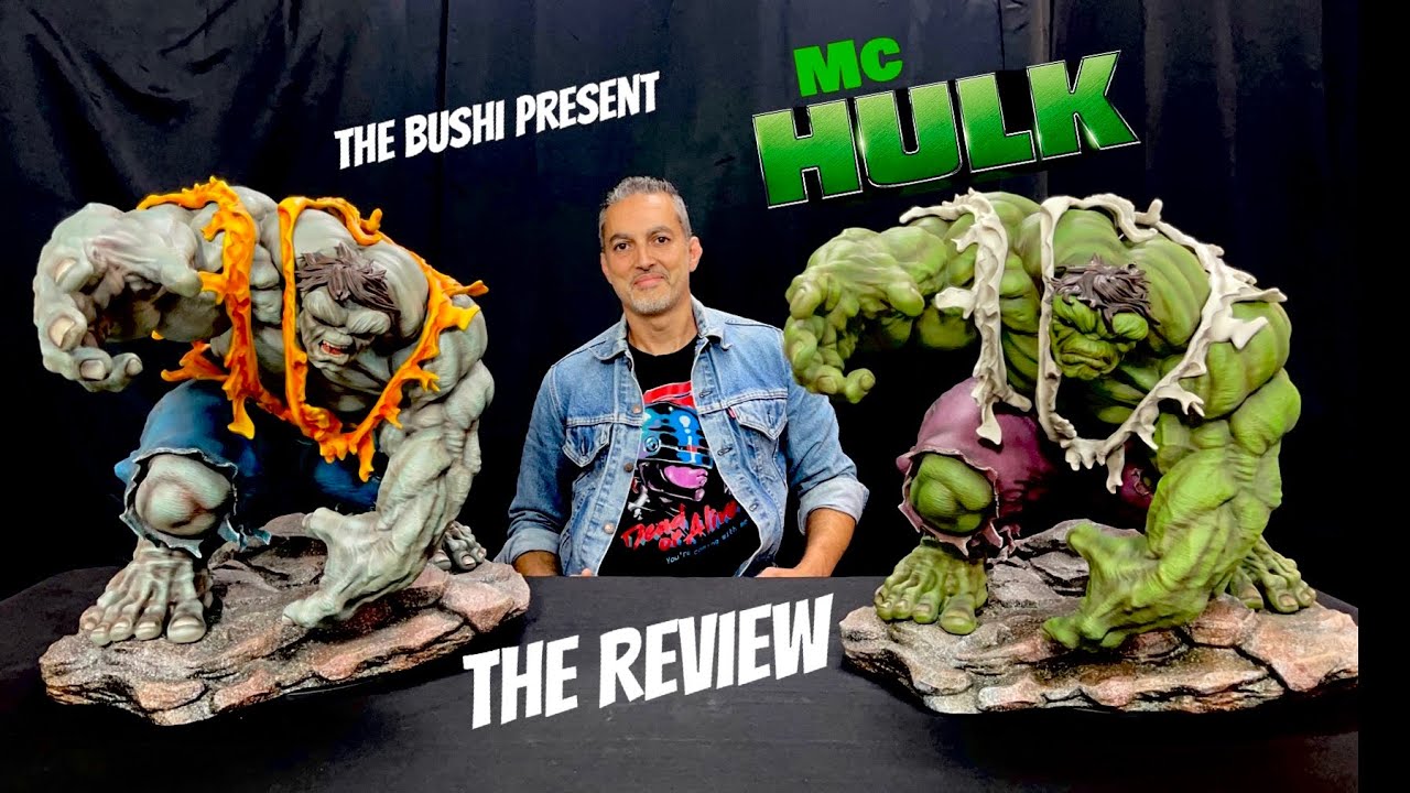 Custom Hulk statue 1/4 scale Mcfarlane style - YouTube