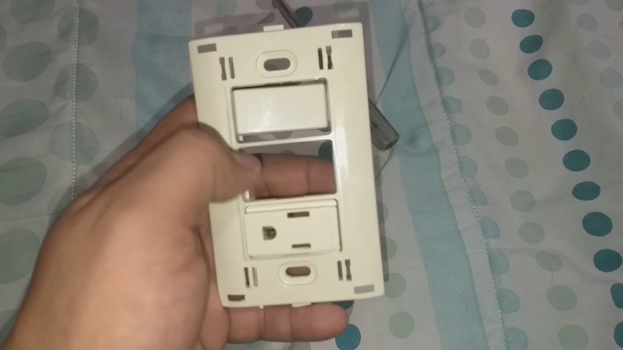 APAGADOR Y CONTACTO, como colocar un contacto sencillo en una placa con ...